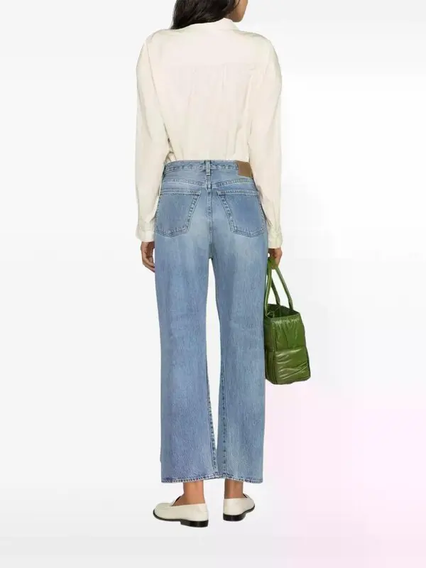 TOTEME Twisted Seam Denim Full Length Worn Jeans