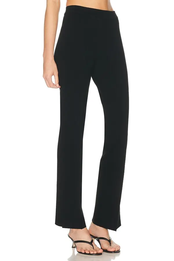 HIGH SPORT Mini Check Theo Pant - Black