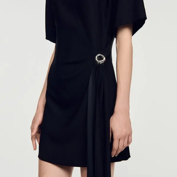 Sandro Short Draped Dress
