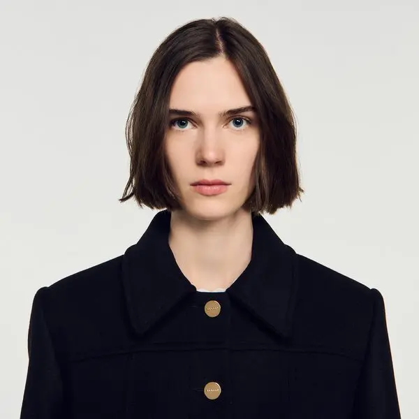 Sandro 2-in-1 Effect Wool Coat
