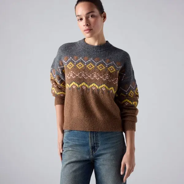 LEVI'S Charlotte Fairisle Crewneck Sweater