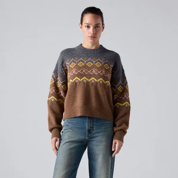 LEVI'S Charlotte Fairisle Crewneck Sweater