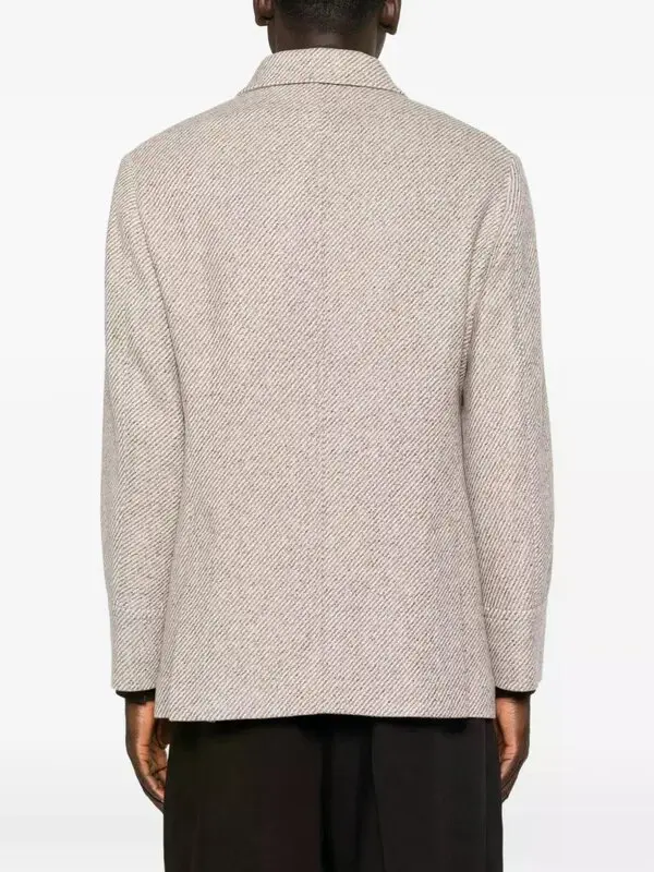 Brunello Cucinelli Double-breasted Chevron Coat