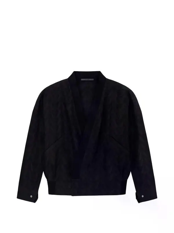 Giorgio Armani Geometric-jacquard Bomber Jacket
