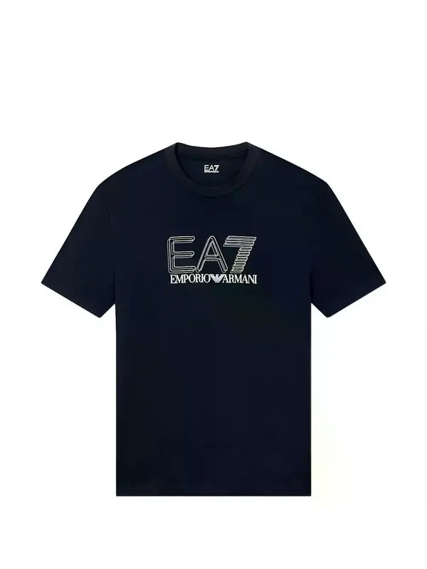 EA7 Logo-print Cotton T-shirt