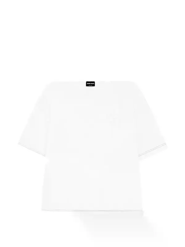 Giorgio Armani Logo-patch T-shirt - White