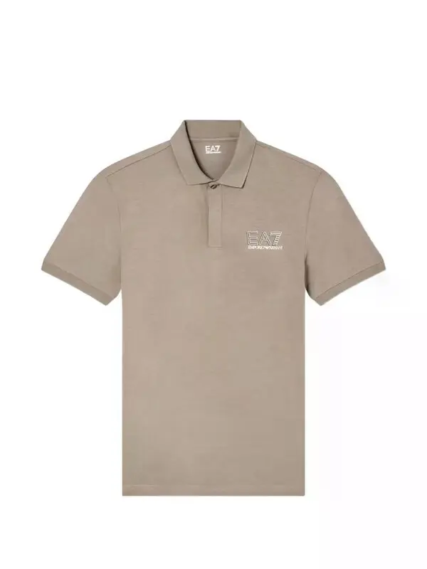 EA7 Logo-print Short-sleeved Polo Shirt