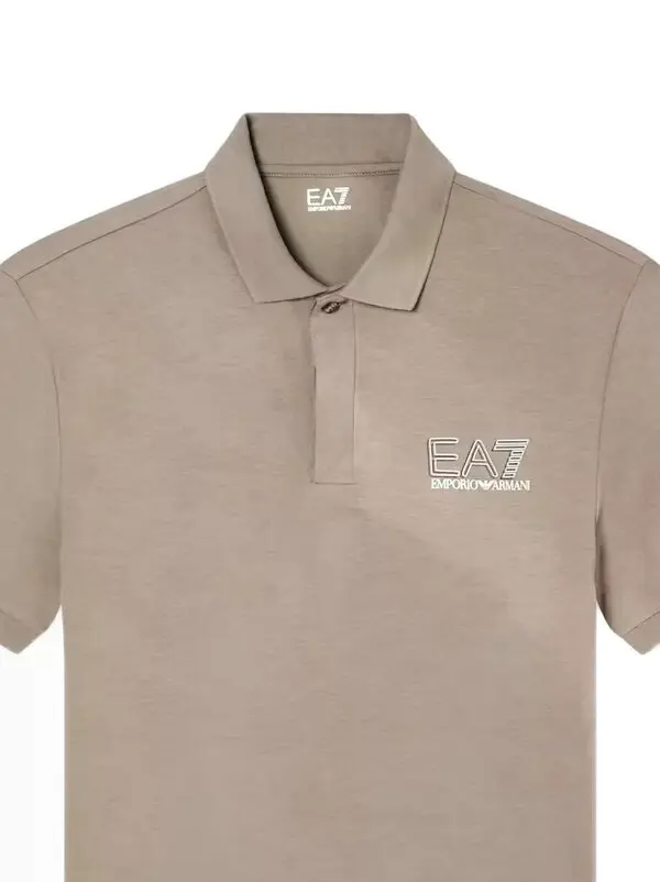 EA7 Logo-print Short-sleeved Polo Shirt