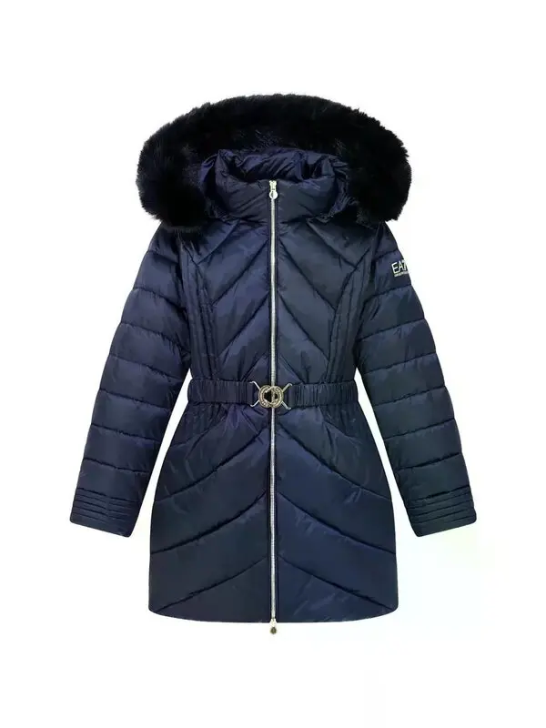 EA7 Belted Trim Coat