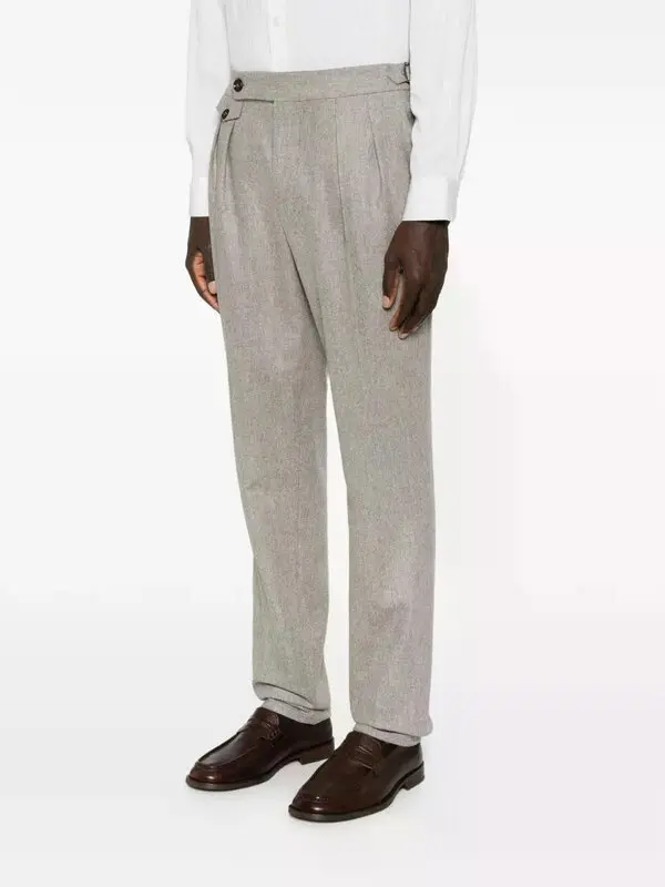 Brunello Cucinelli Pleated Straight-leg Trousers