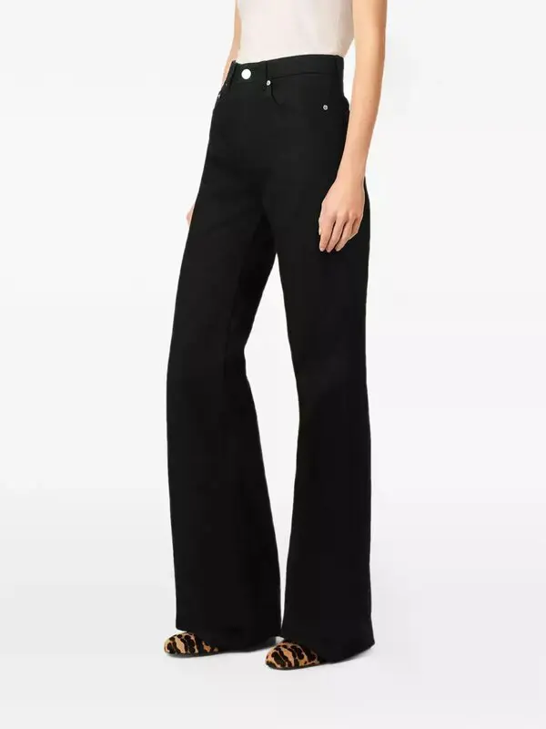 AMI Paris Flare-fit Cotton Jeans