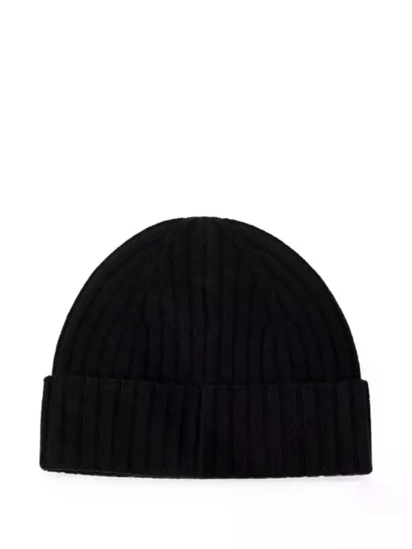 BOSS Ribbed-knit Beanie Hat