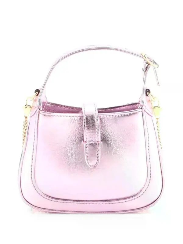 Gucci Jackie 1961 Chain Leather Super Mini Hobo Bag