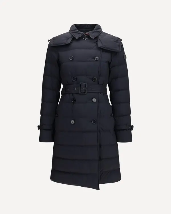 Burberry Audey Mid Ength Nyon Down Jacket Femae