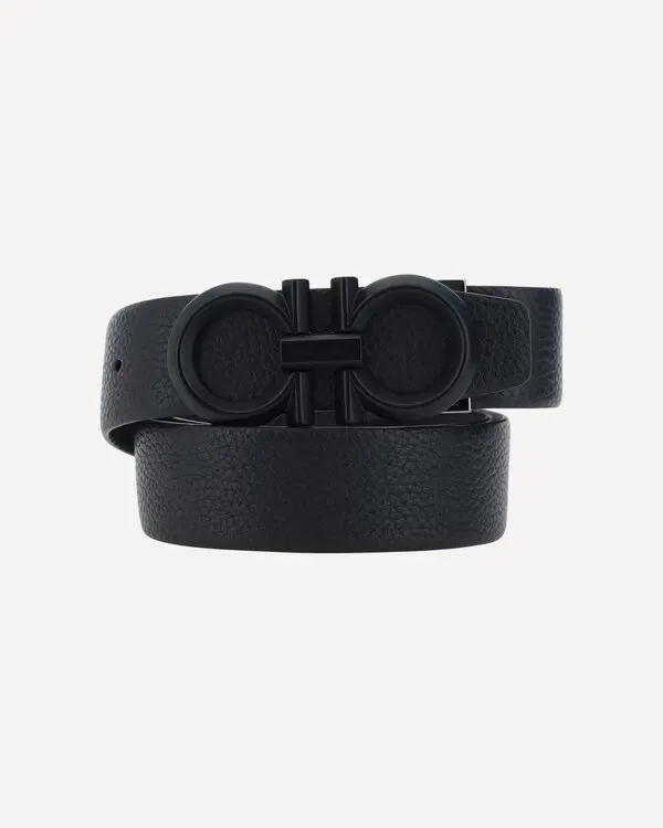 FERRAGAMO Gancini Leather Belt