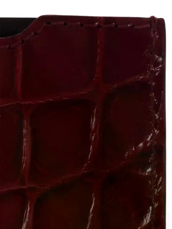 Dolce & Gabbana Croc-effect Leather Card Holder