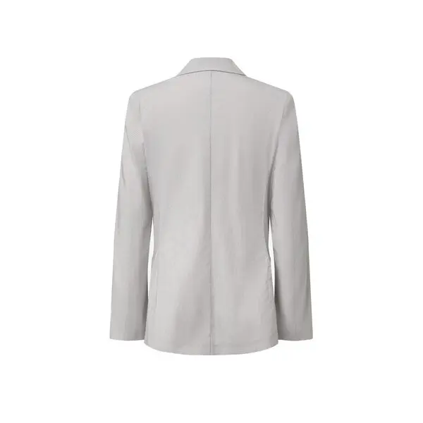 AUDREY VALLENS Pinstripe Blazer - Grey