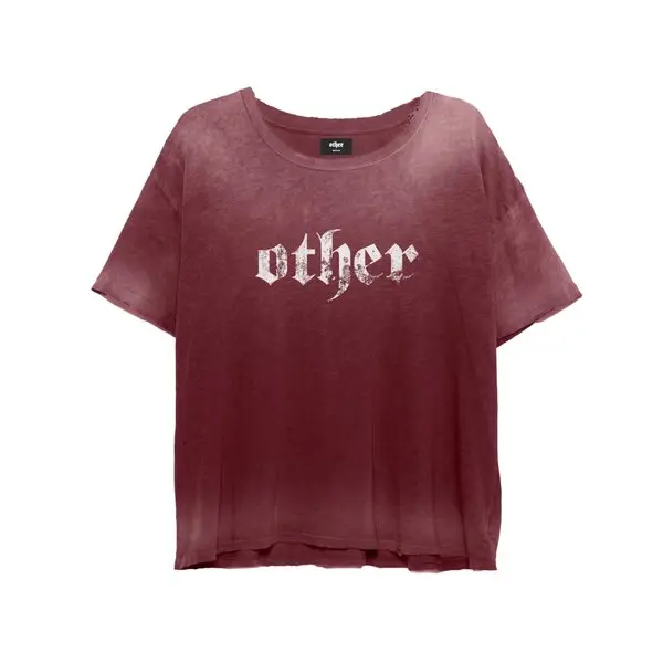 OTHER UK Other Decay T-shirt Aged Oxblood - Red