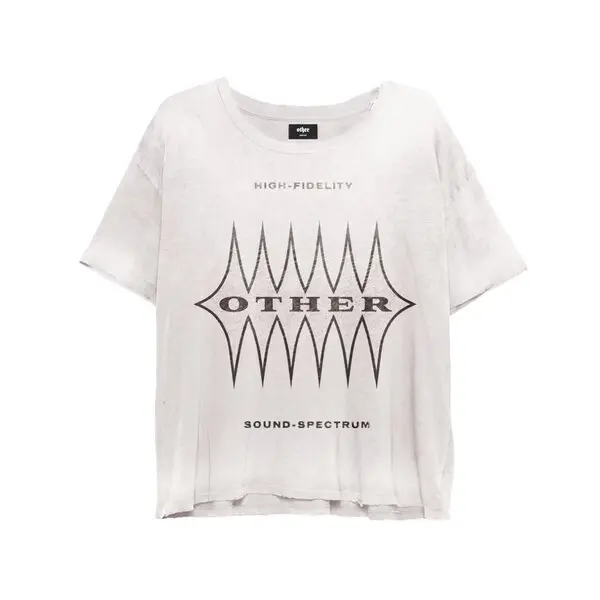 OTHER UK High Fidelity Decay T-shirt Aged Bone - White