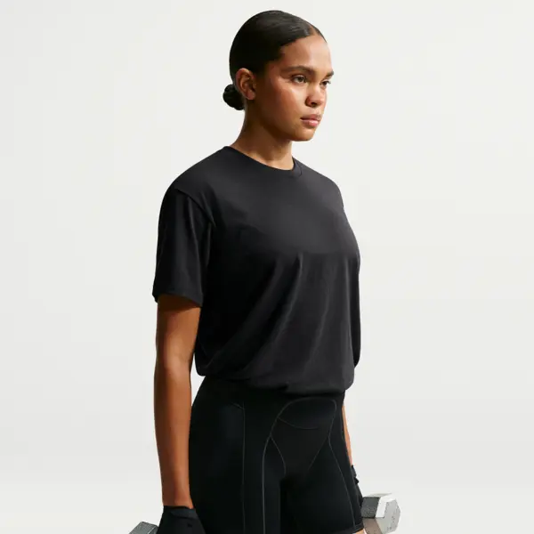 Nike Skims Performance Cotton Blend Oversized Short-sleeve Top