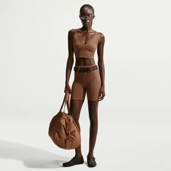 Nike Skims Matte High-waisted 5" Biker Shorts - Brown