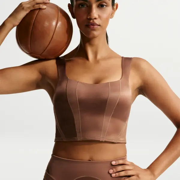 Nike Skims Satin Shine Cropped Tank Top