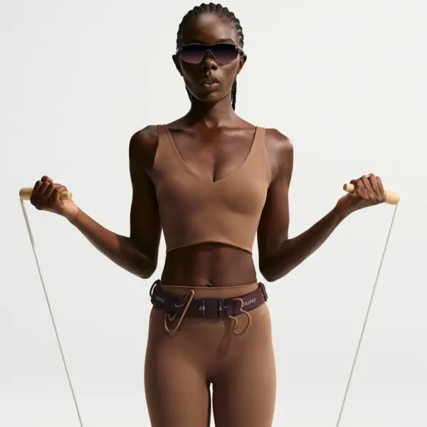 Nike Skims Matte V-neck Long-line Bra