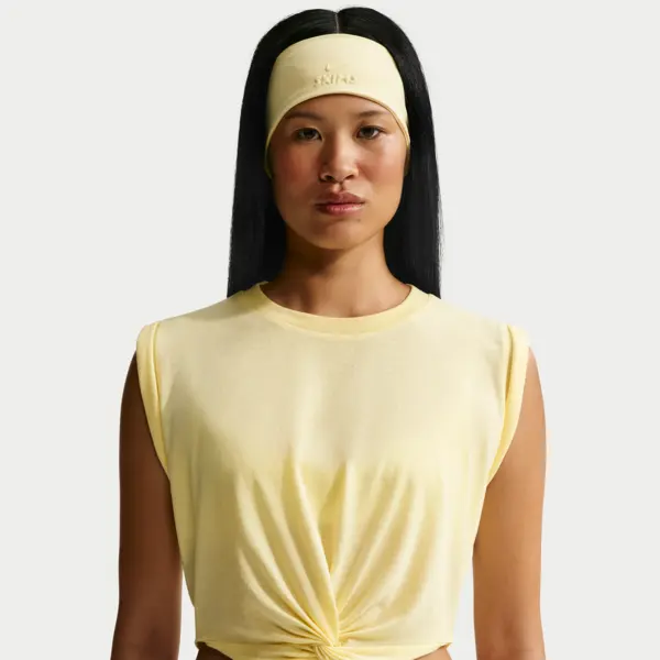 Nike Skims Performance Cotton Blend Cropped Twist Tank Top