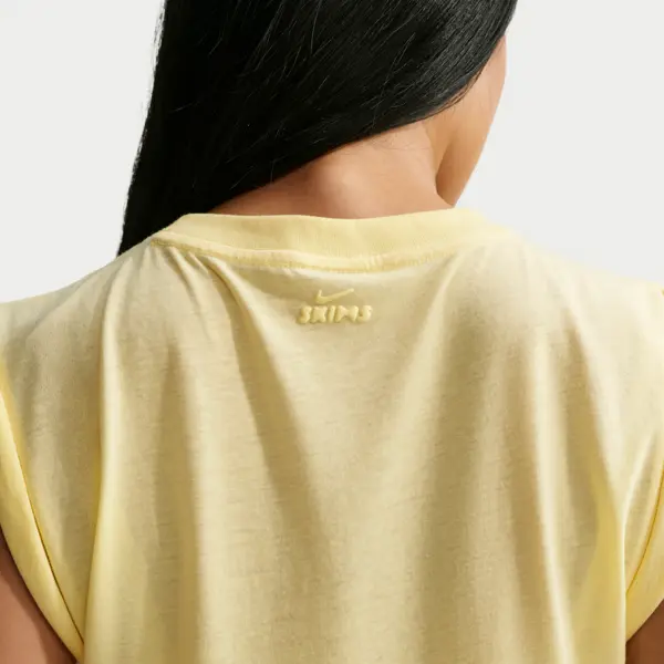 Nike Skims Performance Cotton Blend Cropped Twist Tank Top