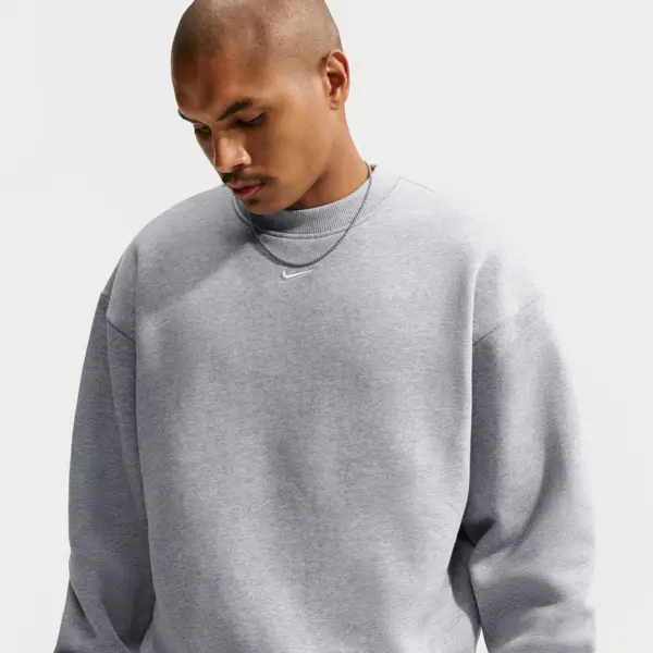 Nike Solo Fleece Crew-neck Sweatshirt - Grey