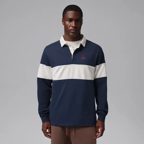 JORDAN Brooklyn Long-sleeve Polo - Blue