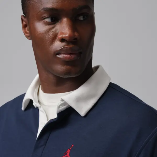 JORDAN Brooklyn Long-sleeve Polo - Blue