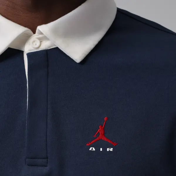 JORDAN Brooklyn Long-sleeve Polo - Blue