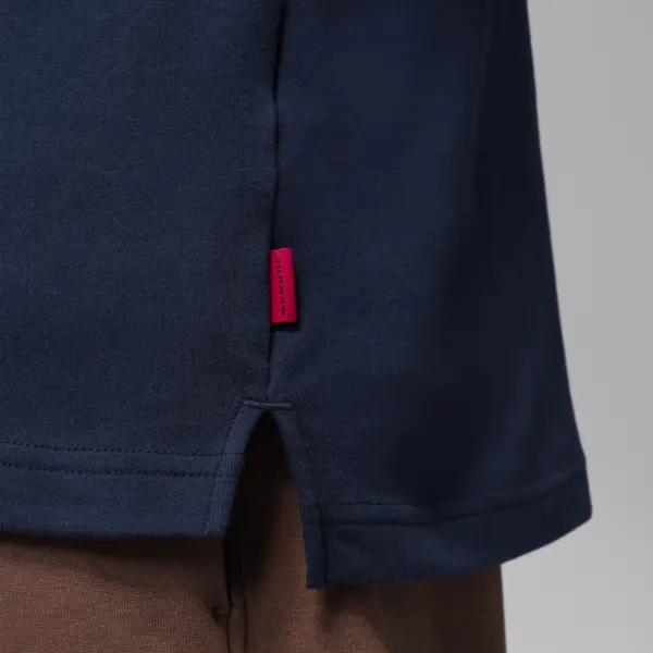 JORDAN Brooklyn Long-sleeve Polo - Blue