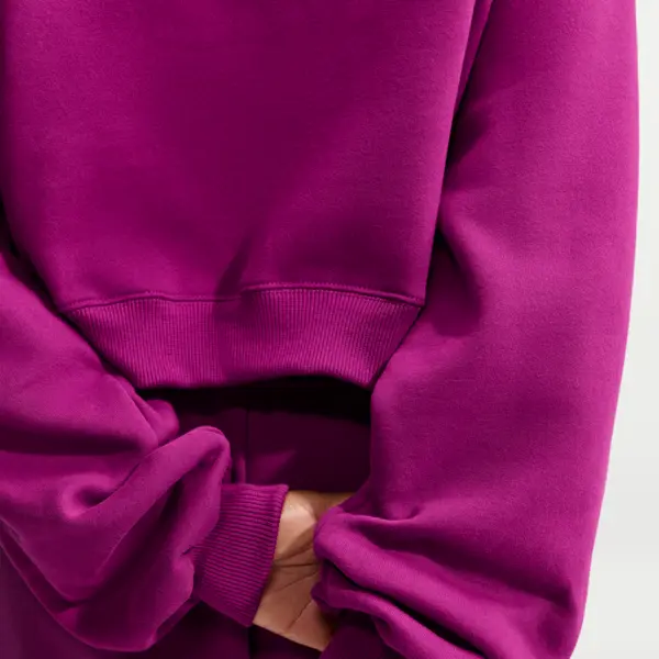 Nike Studio Fleece Weight Oversized Cropped Crew