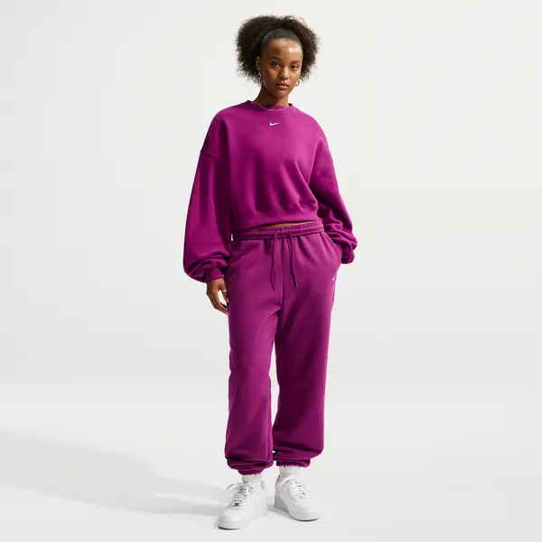 Nike Studio Fleece Weight Oversized Cropped Crew