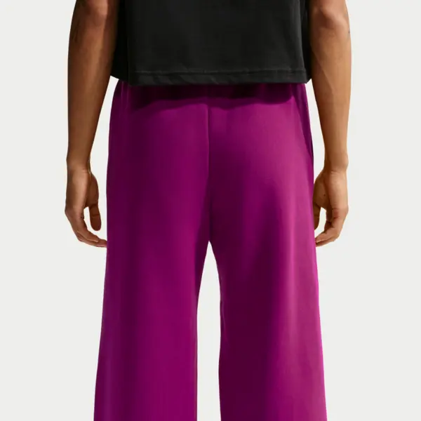 Nike Studio Fleece Weight Mid-rise Wide-leg Pants