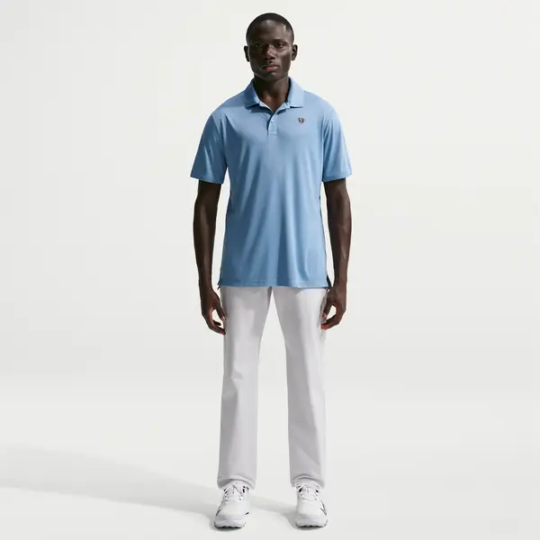Nike Par Dri-fit Chest Logo Golf Polo - Blue