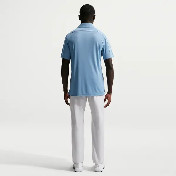 Nike Par Dri-fit Chest Logo Golf Polo - Blue