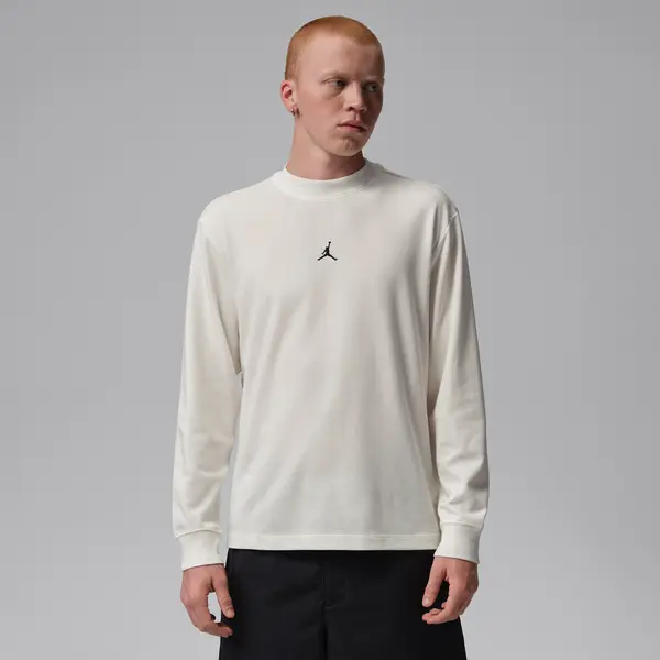 JORDAN Sport Dri-fit Golf Long-sleeve Mock Neck Sweatshirt - White