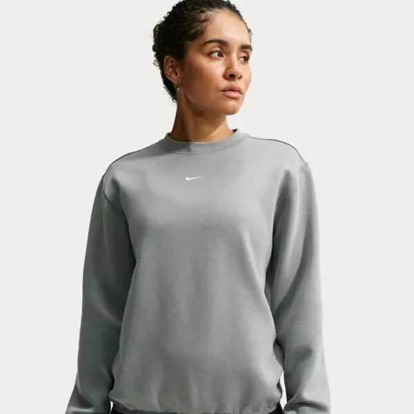 Nike Studio Fleece Sport Dri-fit Crew-neck Sweatshirt - Grey