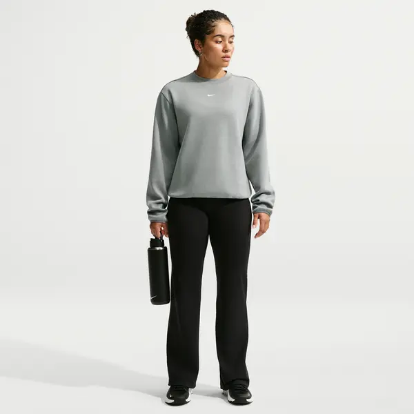 Nike Studio Fleece Sport Dri-fit Crew-neck Sweatshirt - Grey