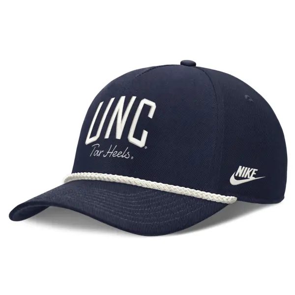 Nike North Carolina Legacy Letter Rise Dri-fit College A-frame Adjustable Hat