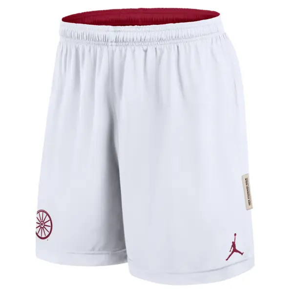 JORDAN Oklahoma Courtside Brand Dri-fit College Reversible Shorts - Red