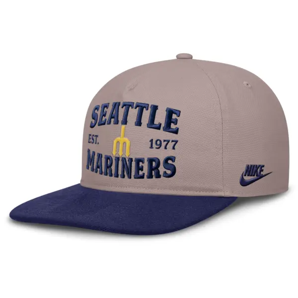 Nike Seattle Mariners Cooperstown Pro Mlb A-frame Adjustable Hat - Brown