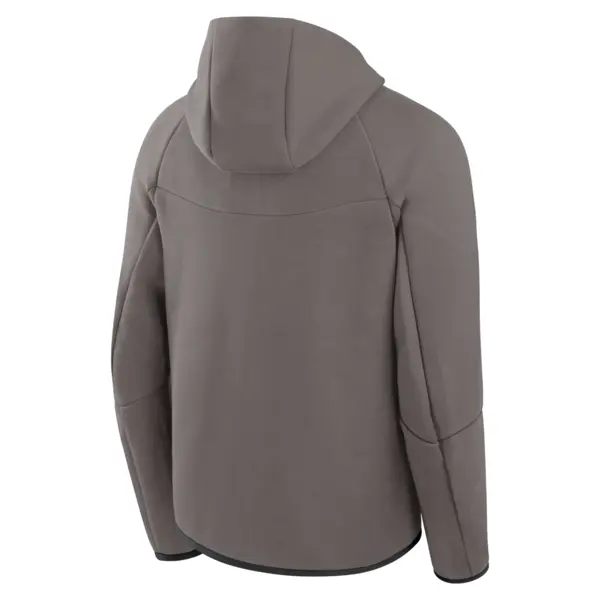 Nike Milwaukee Brewers Tech Fleece Mlb Full-zip Hooded Jacket - Brown
