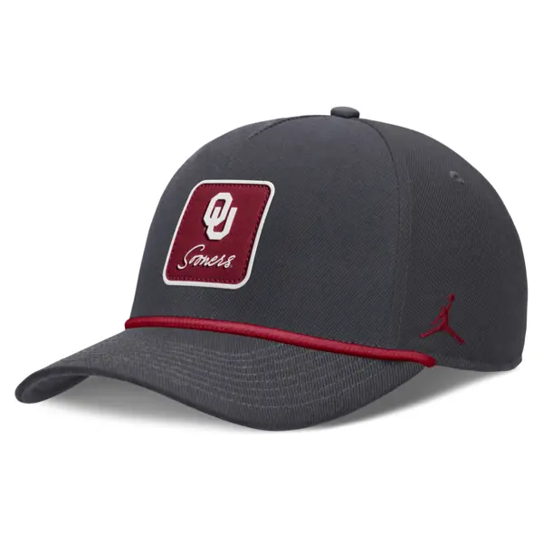 Nike Oklahoma Primetime Rise Jordan Brand Dri-fit College A-frame Adjustable Hat