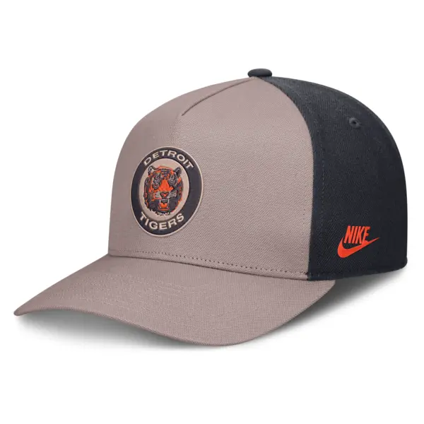 Nike Detroit Tigers Cooperstown Rise Mlb A-frame Adjustable Hat - Brown