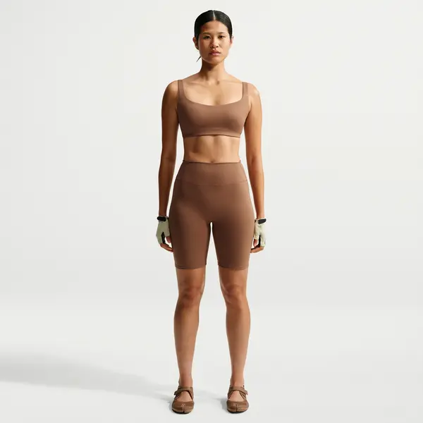 Nike Skims Matte High-waisted 7" Biker Shorts - Brown