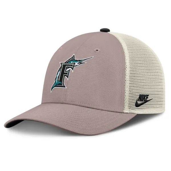 Nike Florida Marlins Cooperstown Rise Mlb Adjustable Trucker Hat